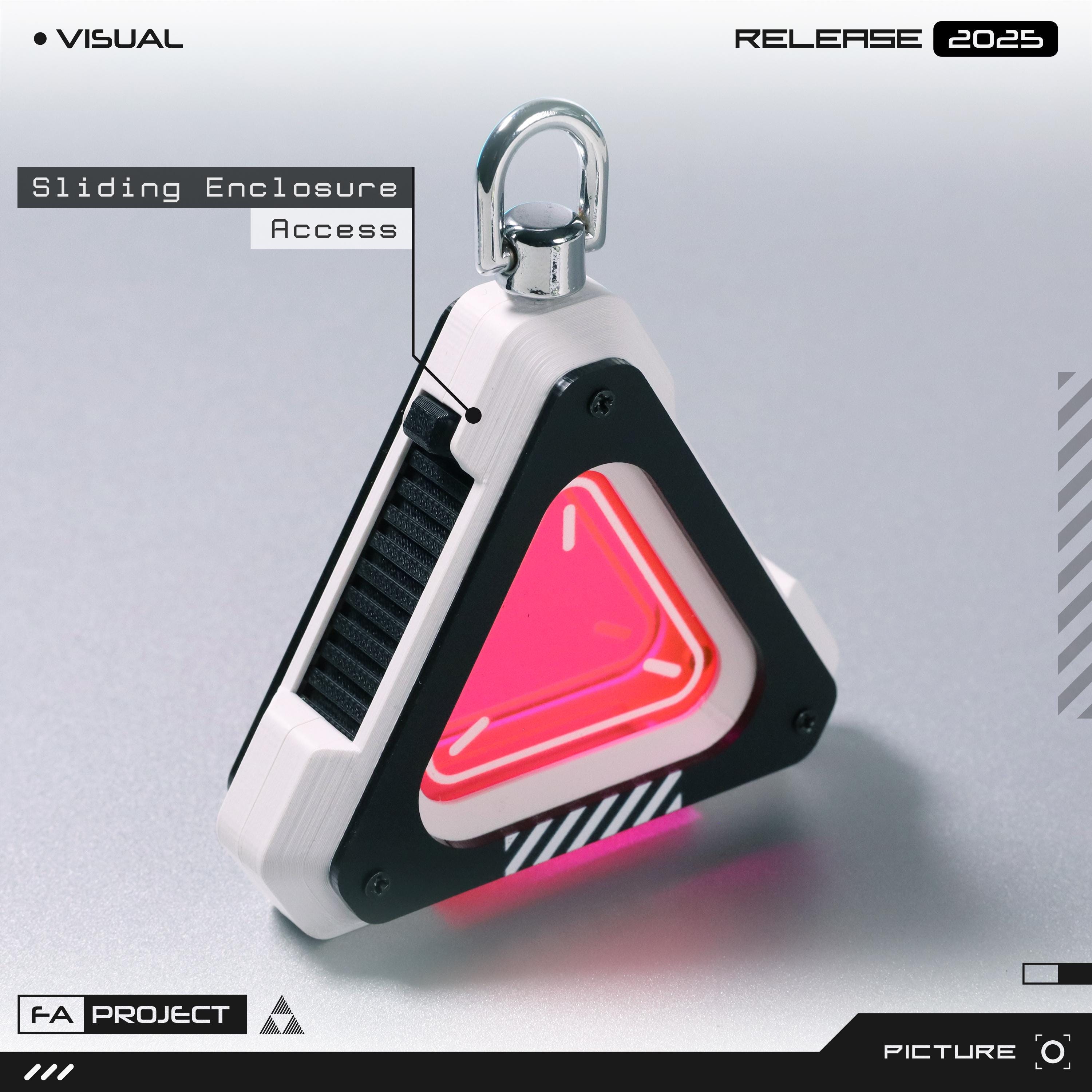 Futuristic Armored Mini Storage EDC Keychain - SD Card & Key ...