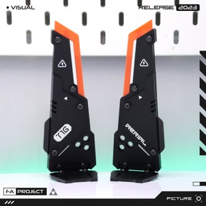 Headband/headphone Futuristic Mecha Horn Antenna Pair Attachment Pieces ...
