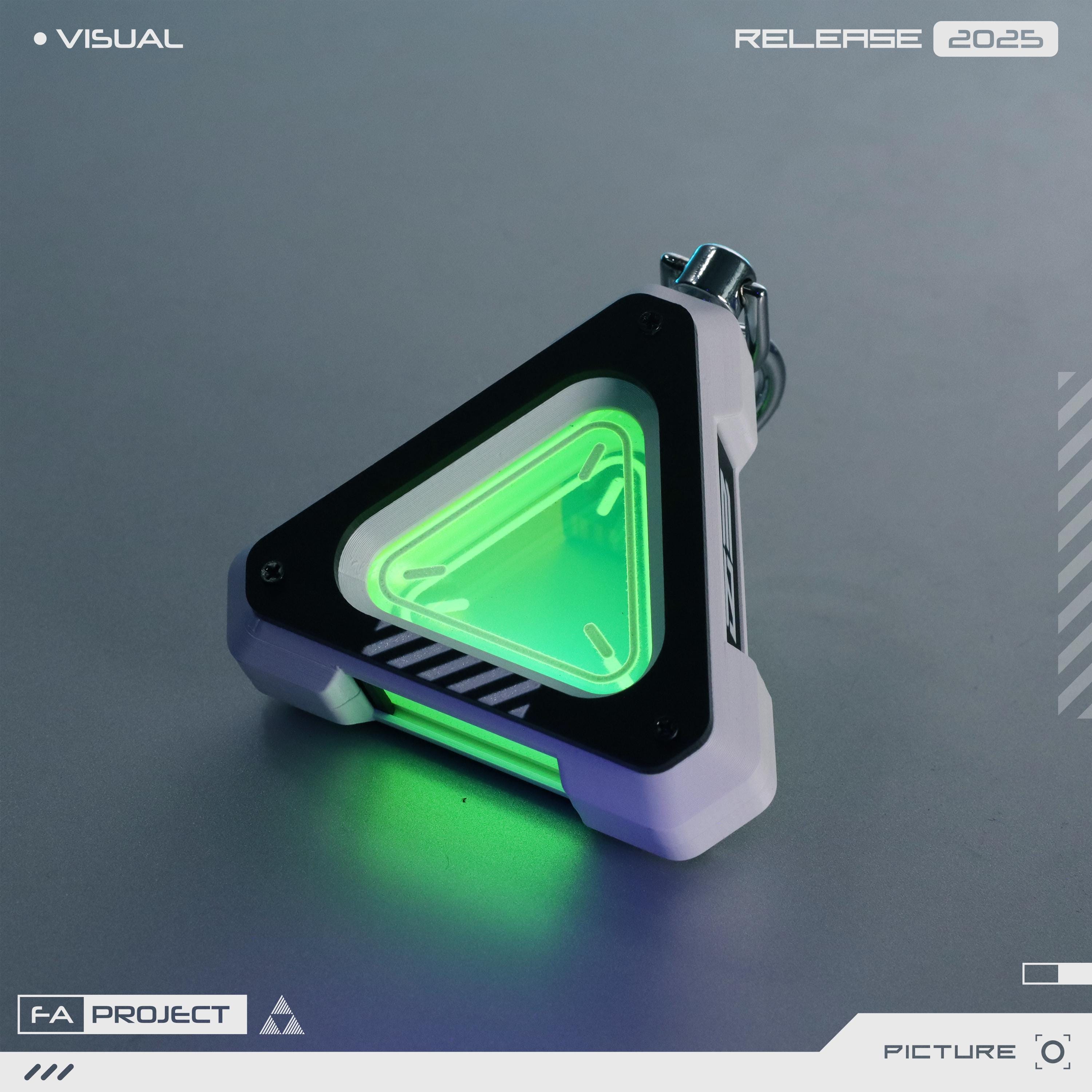 Futuristic Armored Mini Storage EDC Keychain - SD Card & Key ...