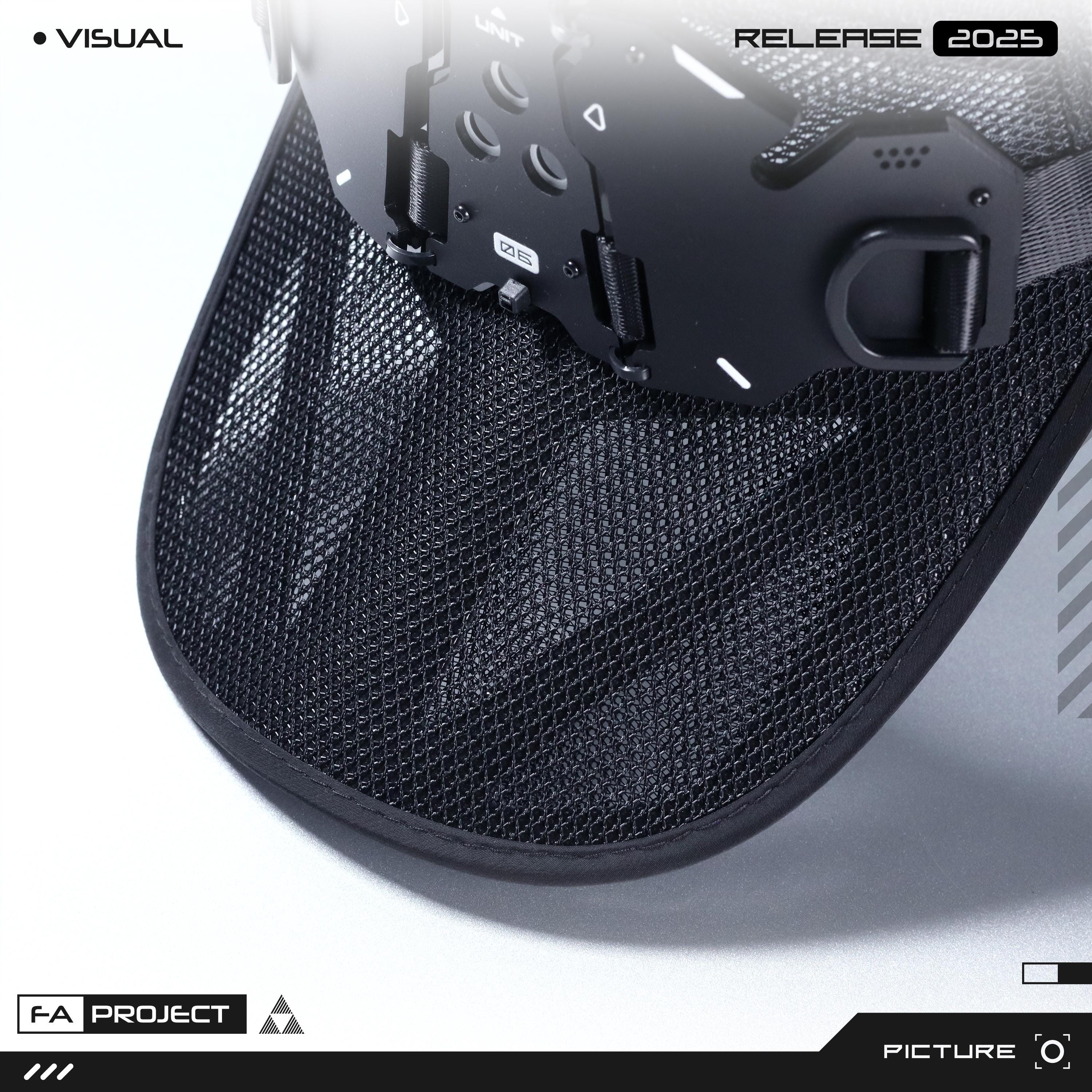 Tactical Futuristic Modular Armored Panel Headwear Mesh Baseball Cap ...
