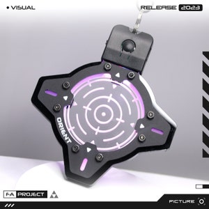 Futuristic LED Light Keychain & Necklace Accessories Multi Color ...