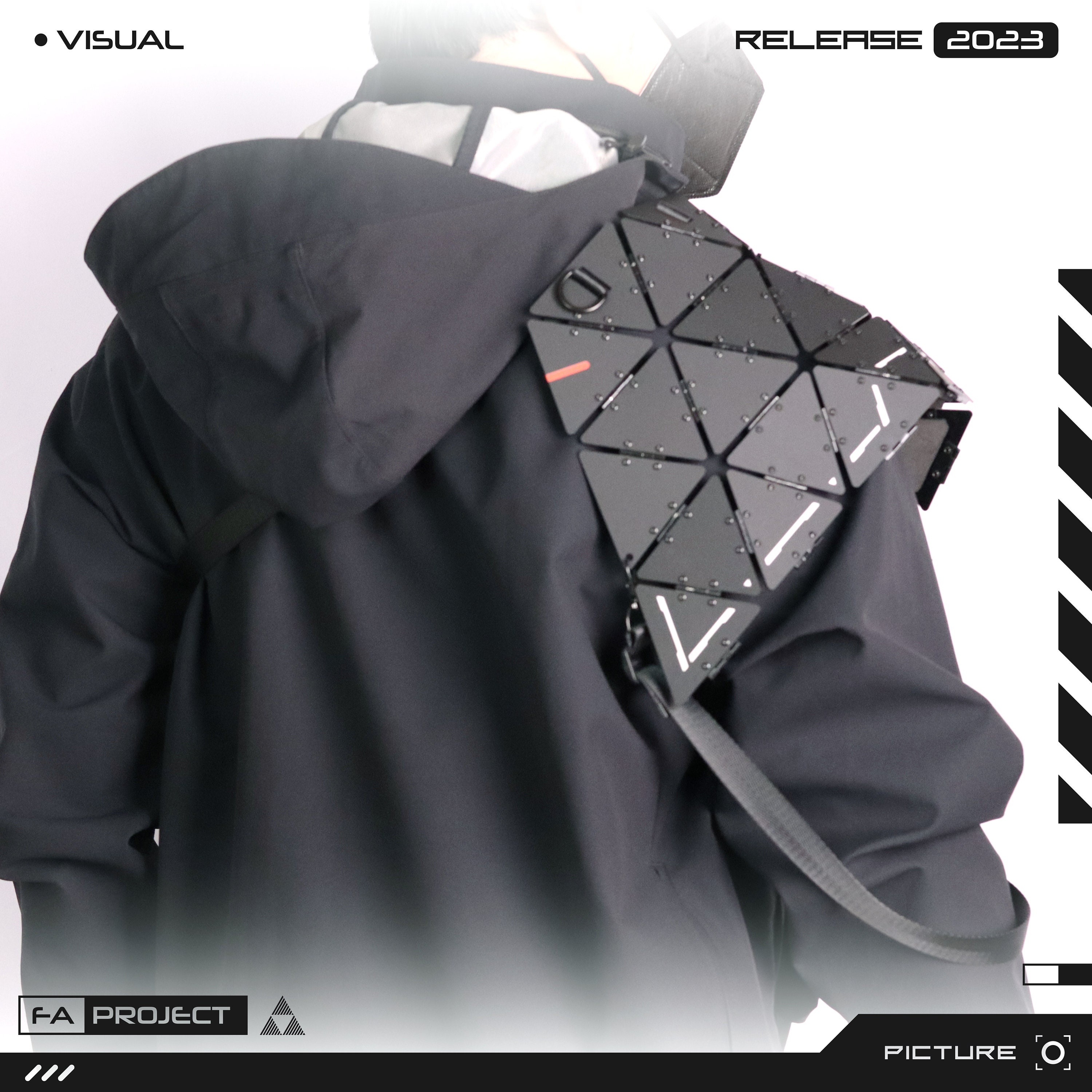 Modular Futuristic Armored Chainmail Half Cloak Shoulder / Hip ...