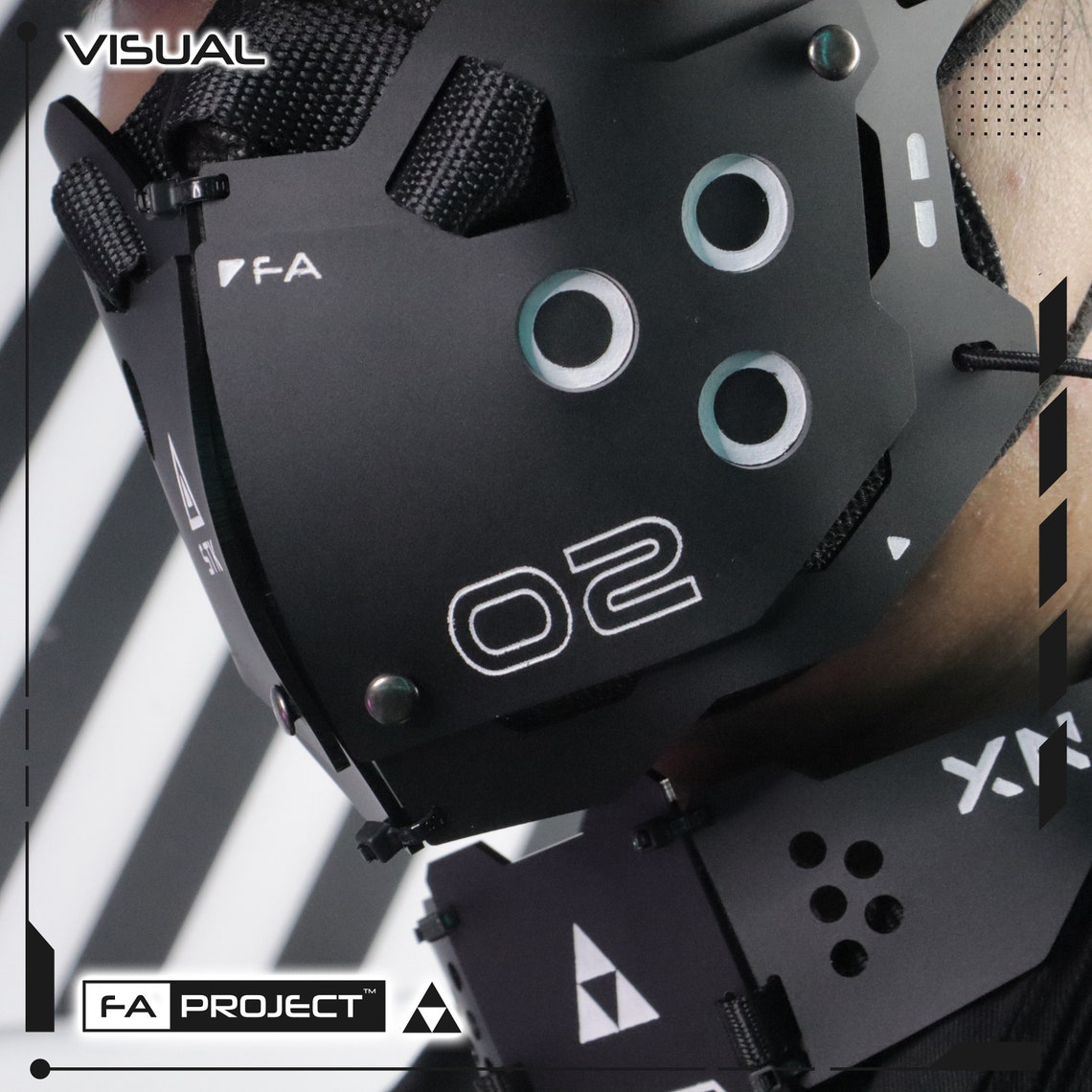 Armored Mask Cover Futuristic Techwear MK-STK-02 - Etsy