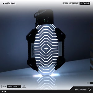 Futuristic LED Light Keychain & Necklace Accessories Multi Color ...