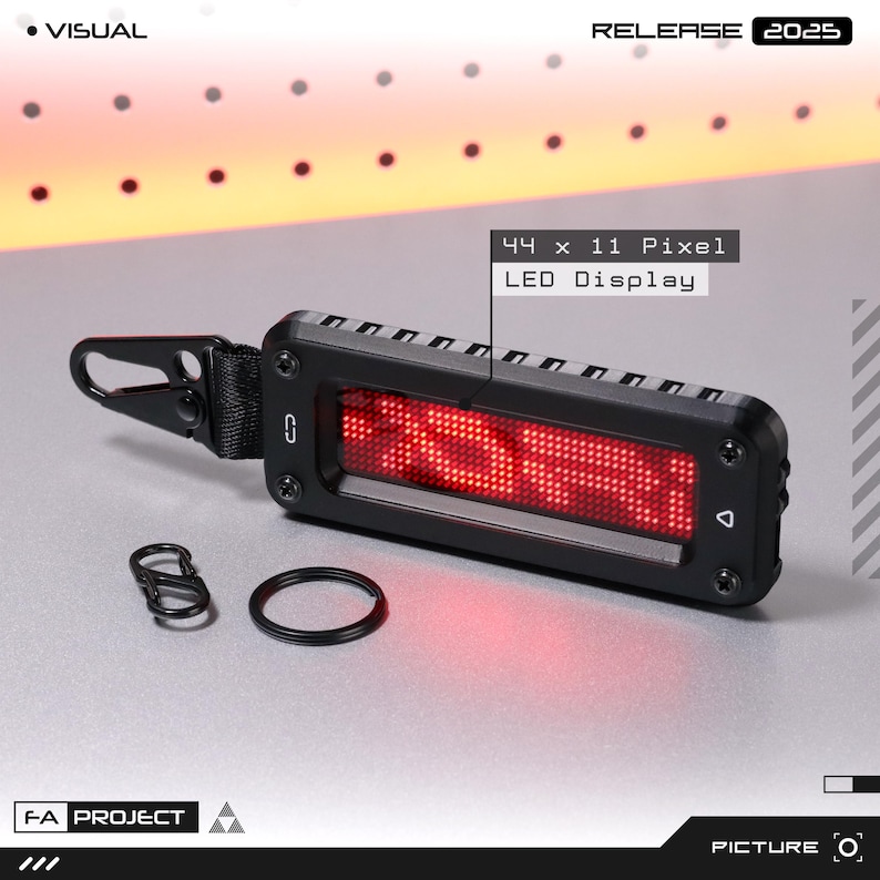 Futuristic Running LED Matrix Typography Display 8 Custom Animation ...