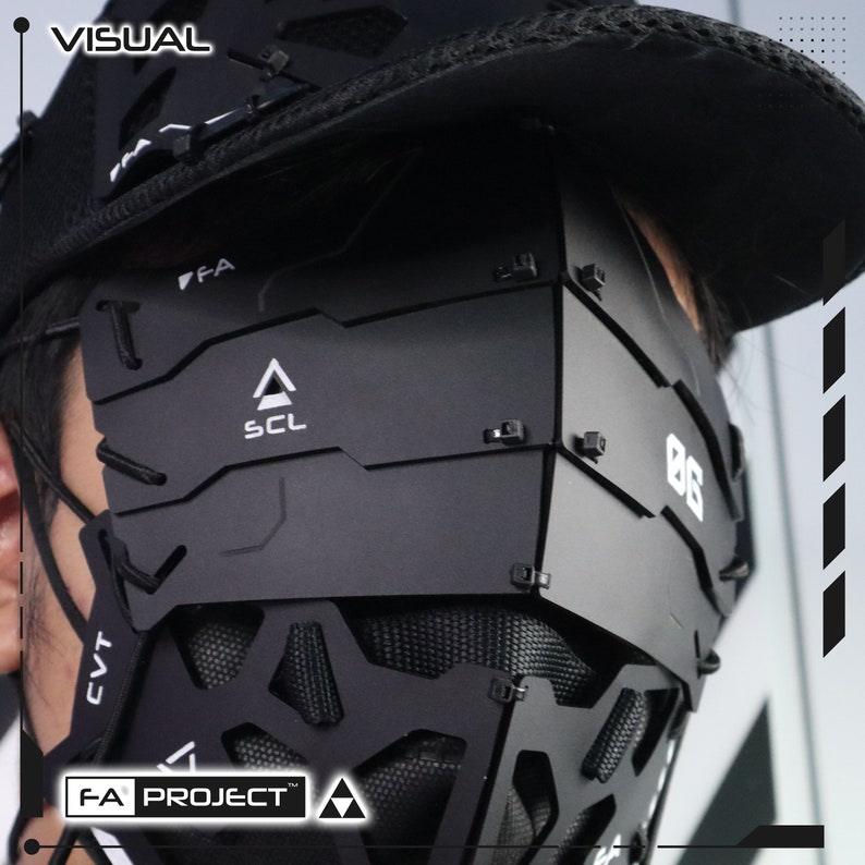 Armored Mask Cover Futuristic Tactical Techwear MK-SCL-06 - Etsy