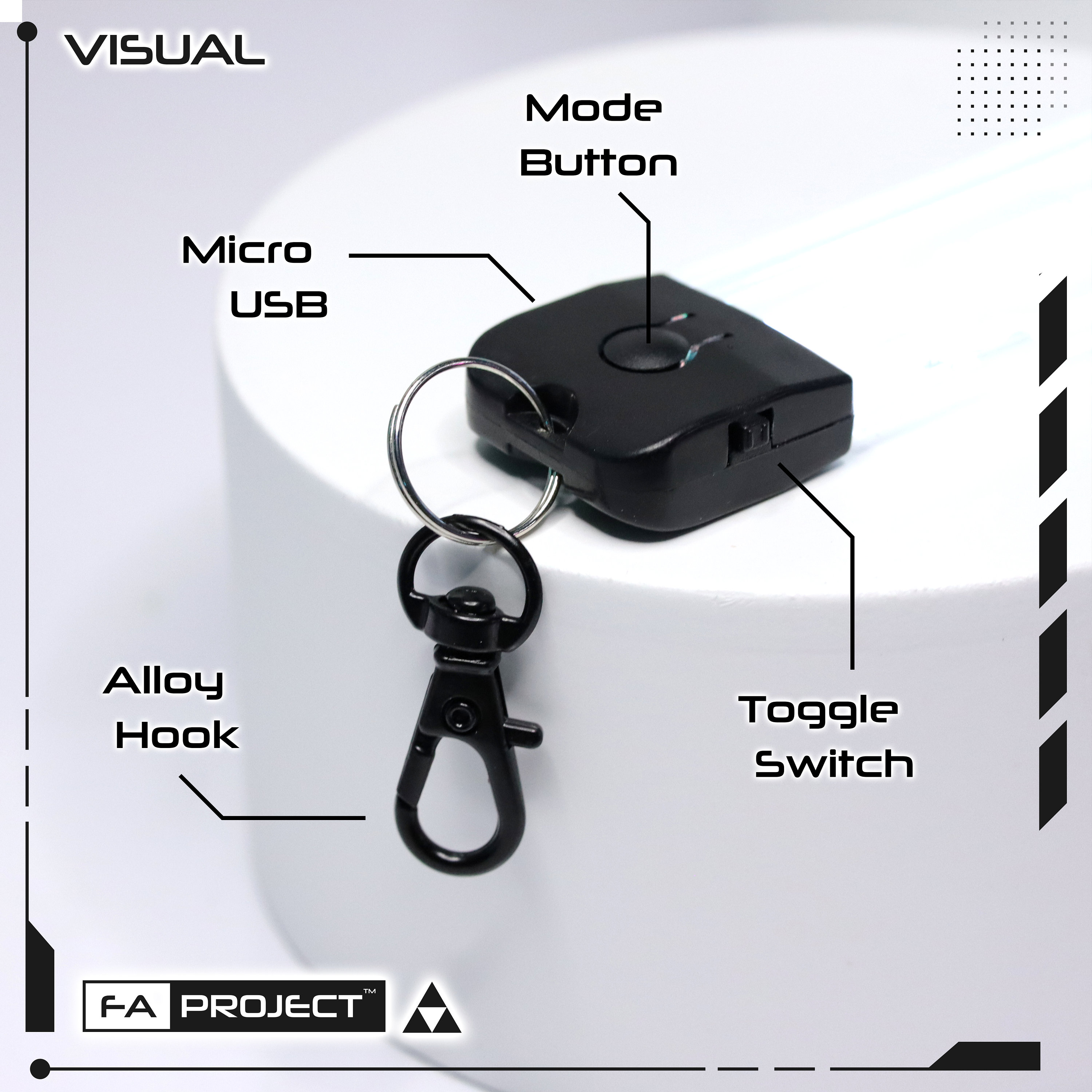 Futuristic LED Keychain & Necklace Accessories Multi Color - Etsy