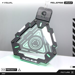 Futuristic LED Light Keychain & Necklace Accessories Multi Color ...