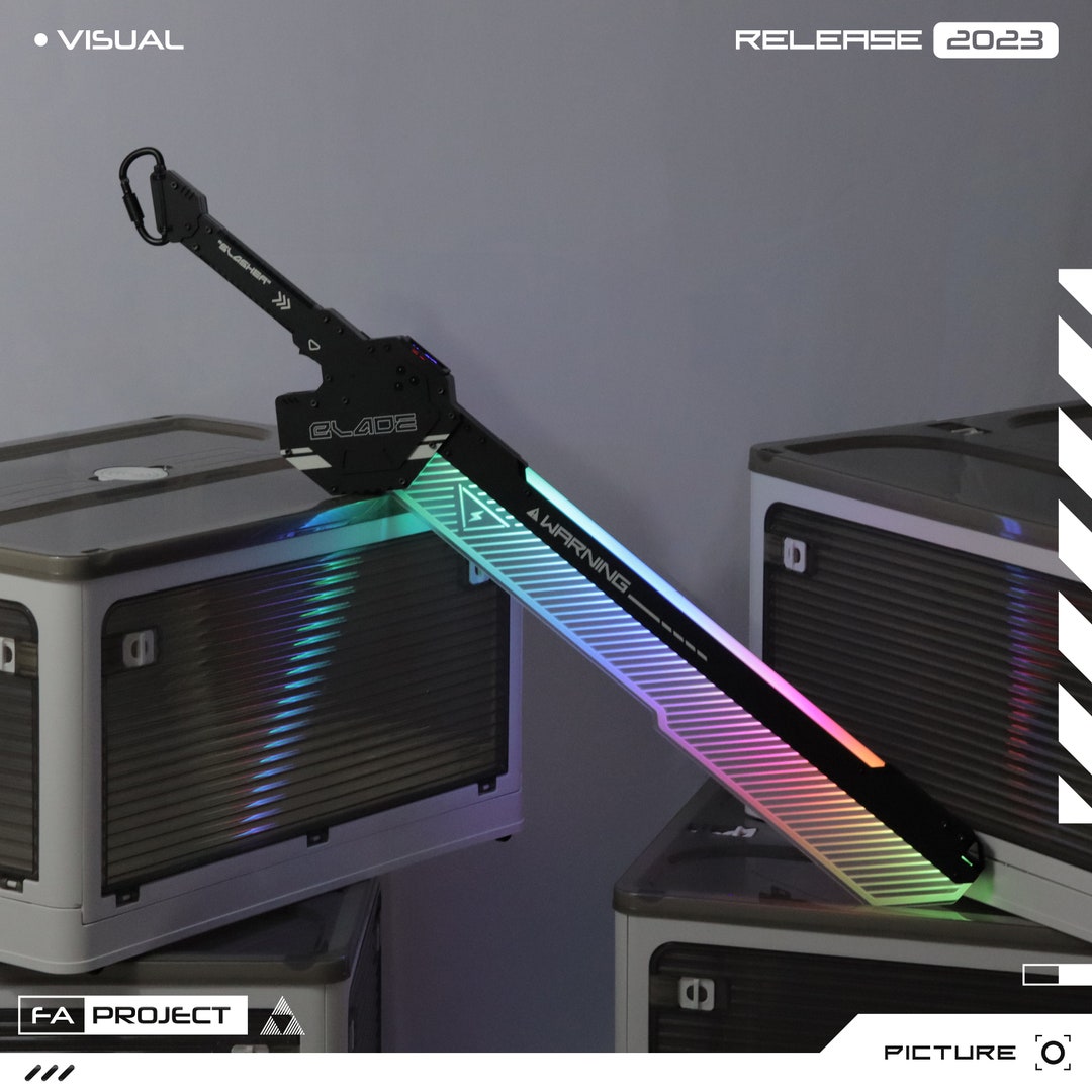 Cyber Futuristic Led Sword RGB-IC Wireless Customizable Light Control ...