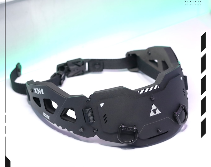Armored Neck Cover Collar Futuristic Tactical Techwear Mecha ARMOR-X06N ...