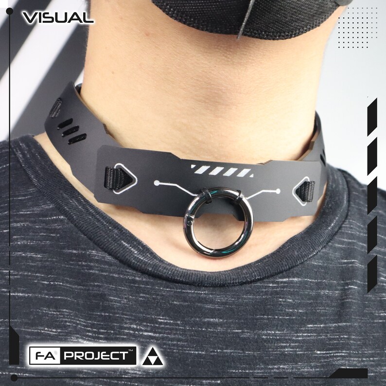 Armored Choker Collar Necklace Futuristic Techwear NC-031 - Etsy