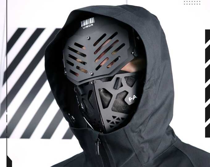 Armored Mask Cover Futuristic Tactical Techwear MK-SCL-06 - Etsy