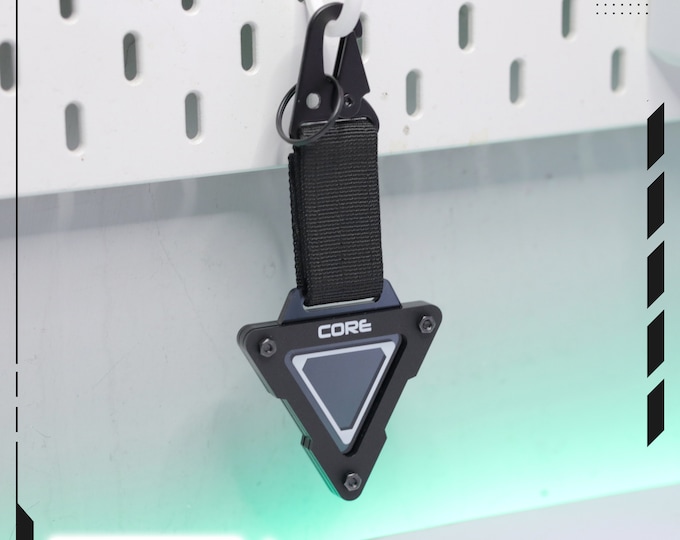 Futuristic Tactical Techwear Keychain Carabiner Triangle ORNAMEN-CORE ...