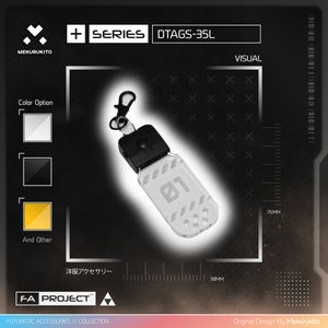 Futuristic LED Keychain Dog Tag Accessories Multi Color Light ...