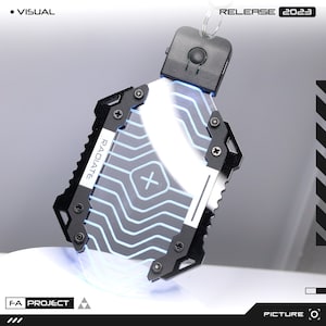 Futuristic LED Light Keychain & Necklace Accessories Multi Color ...