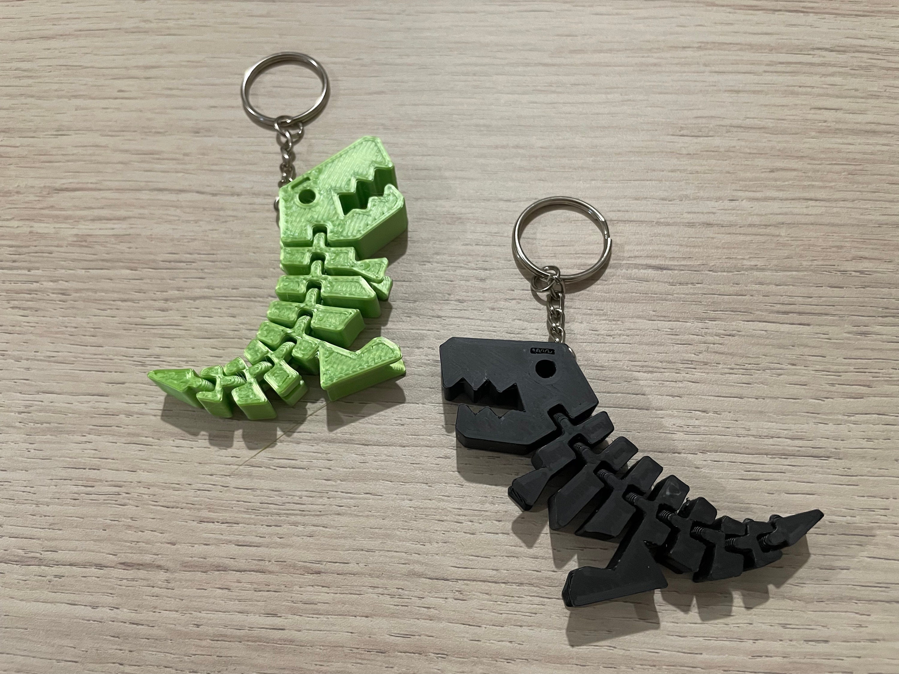 3D Printed Articulated T-rex Keychain Dragone Dinosaur - Etsy