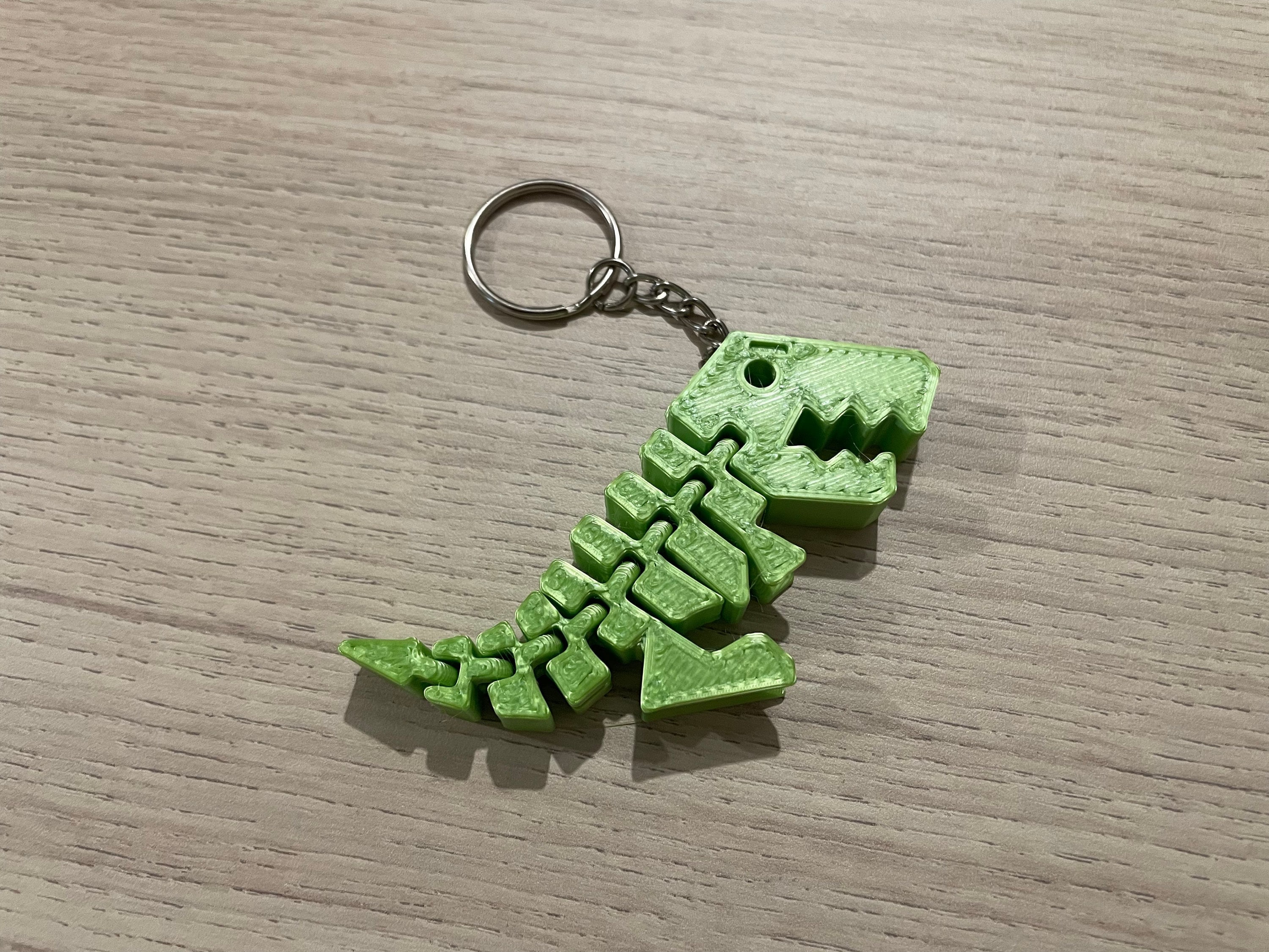 3D Printed Articulated T-rex Keychain Dragone Dinosaur - Etsy