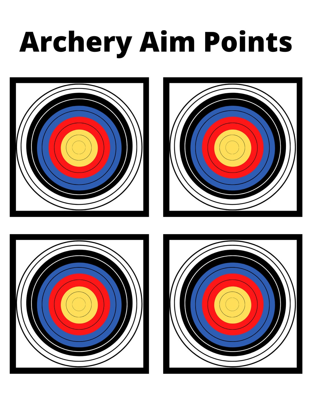 Archery Aim Points - Etsy