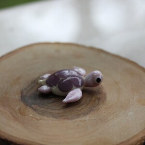 Baby Sea Turtle Sea Turtle Figurine Hand Blown Glass Sea | Etsy