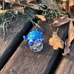 Blue Baby Sea Turtle, Hand Blown Art, Glass Sea Turtle, Flying Turtle ...