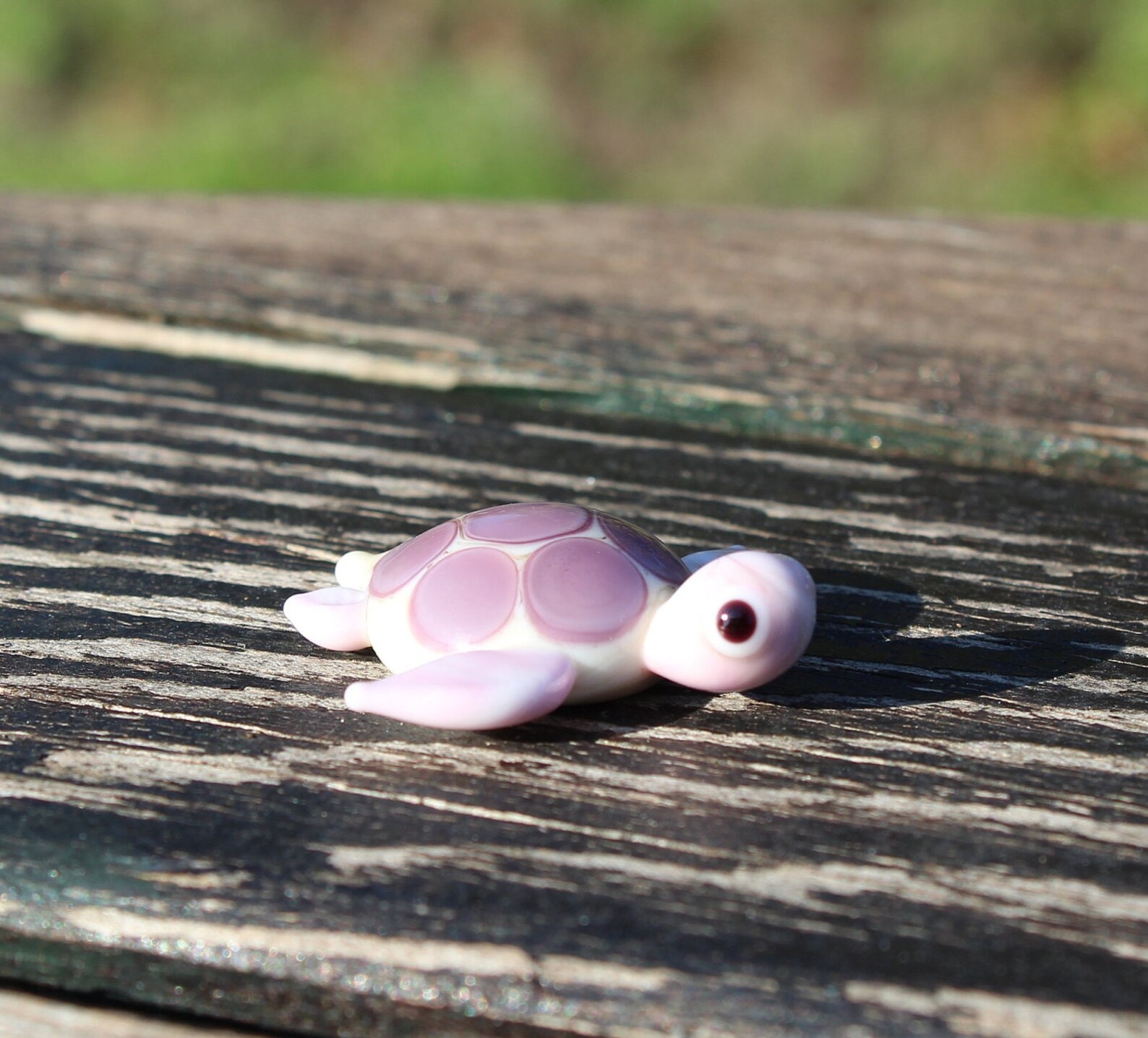 Baby Sea Turtle Sea Turtle Figurine Hand Blown Glass Sea - Etsy