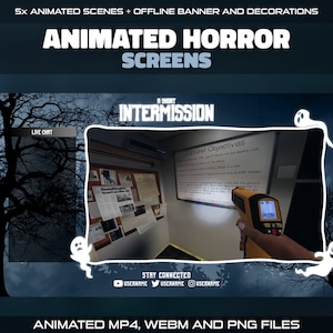 Animated Horror Twitch Screens: Dark Spooky Scary Halloween Stream ...