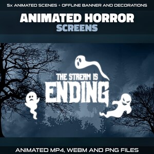 Animated Horror Twitch Screens: Dark Spooky Scary Halloween Stream ...