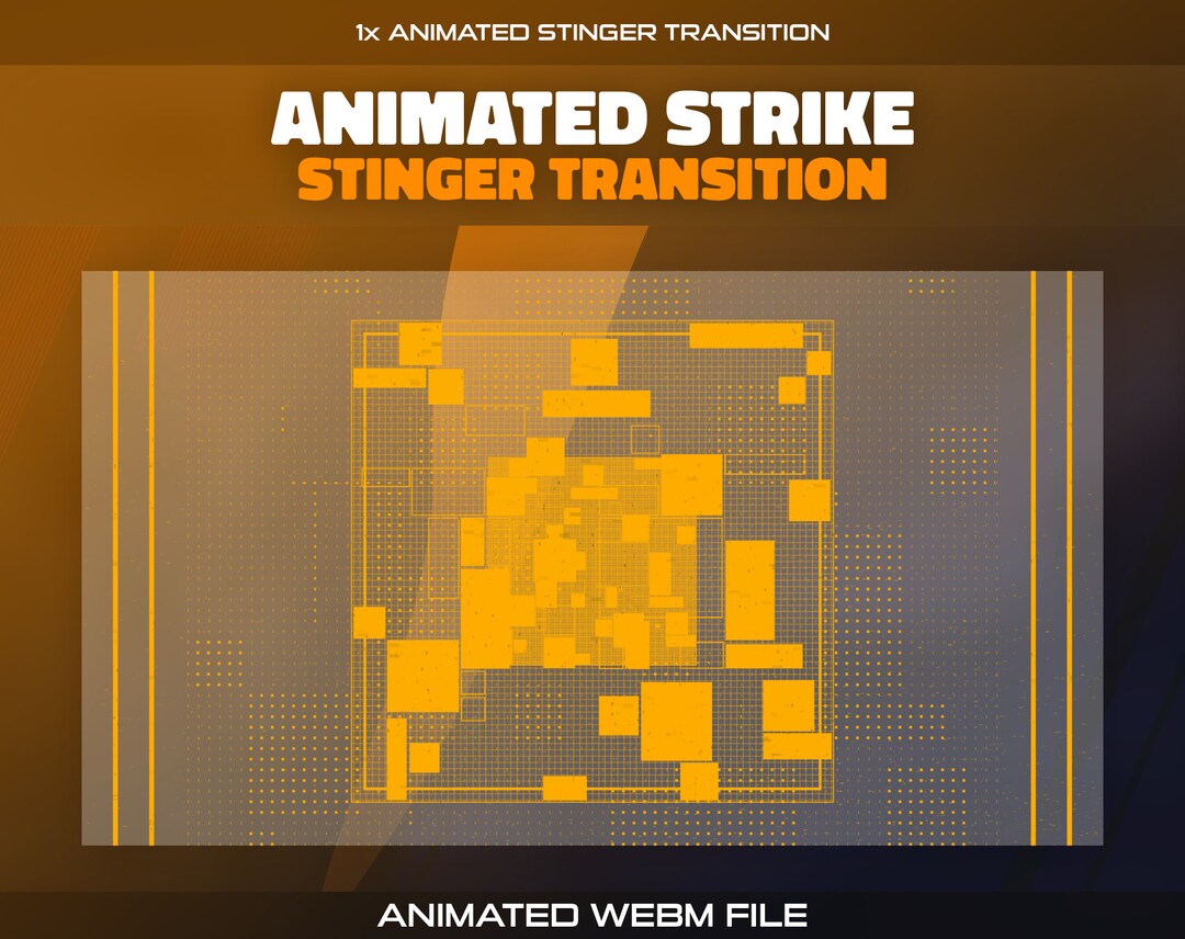 Animated Stike Twitch Stinger Transition Overlay | Stinger Scene for ...