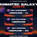 Animated Galaxy Twitch Overlay Package for Streamers | Celestial Dark ...