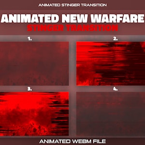 Animated New Warfare Twitch Overlay Package for Streamers | Modern ...