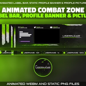 Modern Wars Animated Twitch Overlay Package | FPS Streamer (digital ...