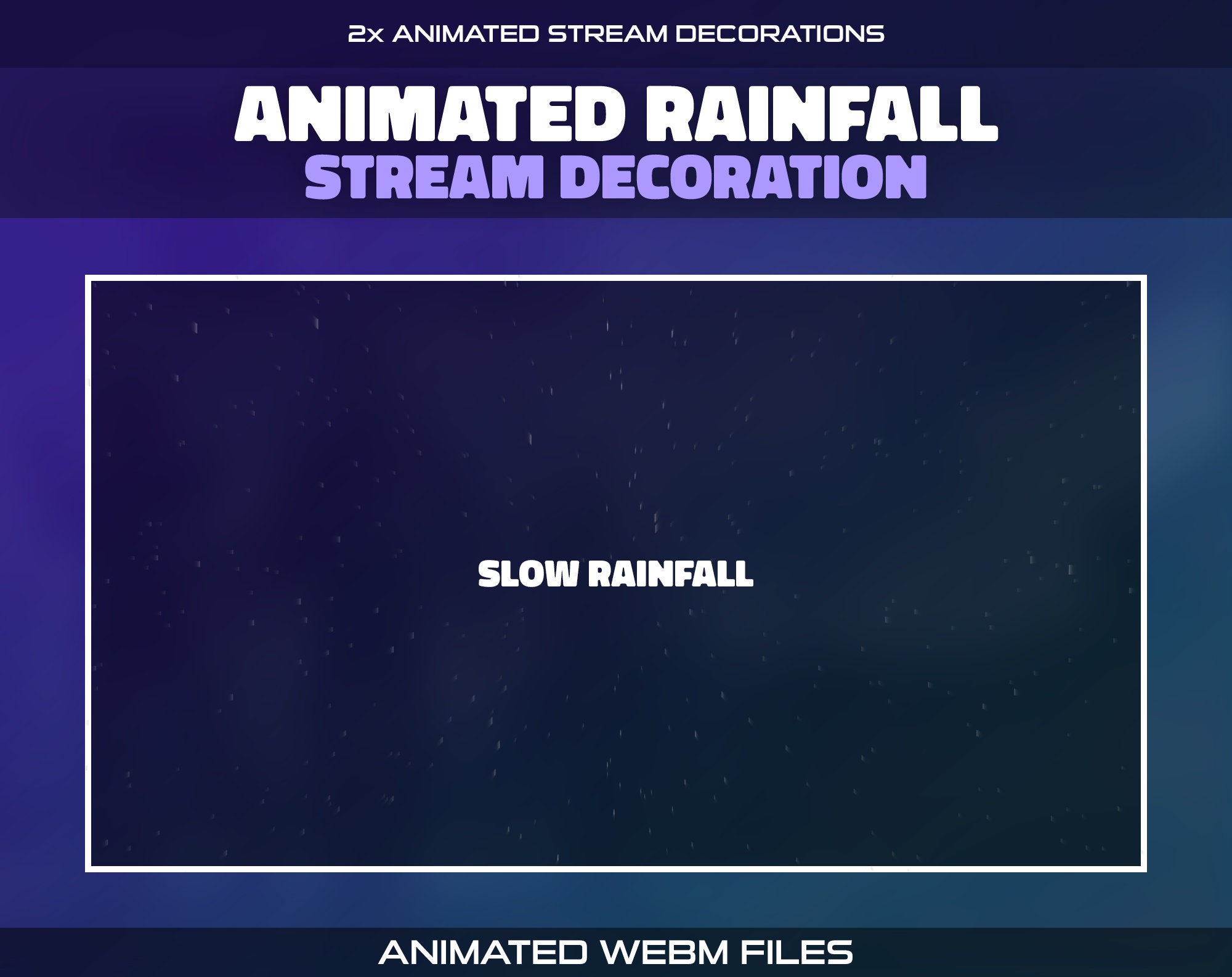 Animated Rain Falling