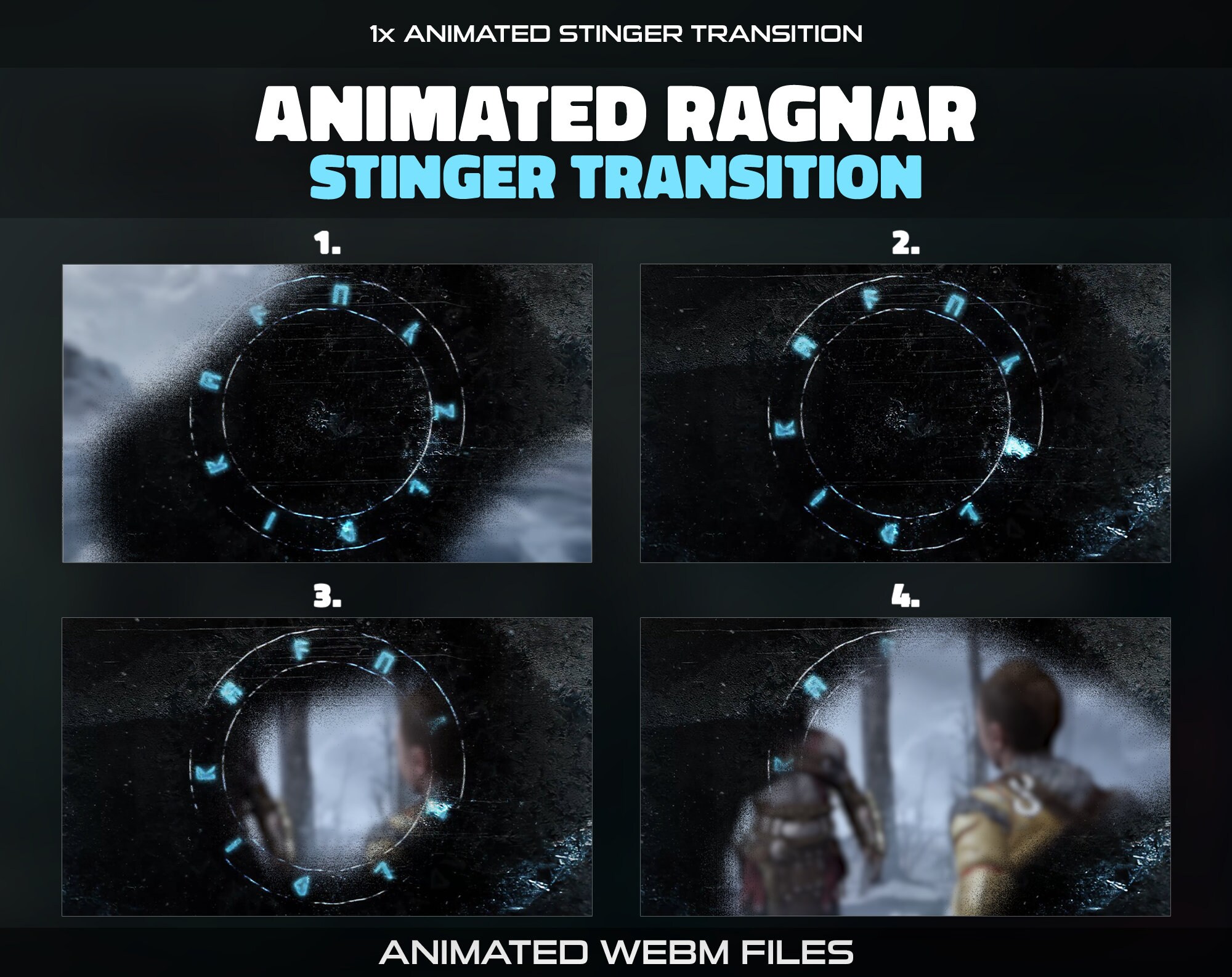 Animated Ragnar Twitch Overlay Package for Streamers Dark - Etsy Australia