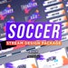 Animated Soccer Twitch Overlay Package for Streamers | White Football ...
