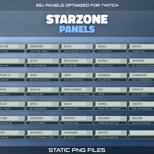 Animated Starzone Twitch Overlay Package for Streamers | Dark Sci-fi ...