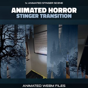 Horror Twitch Stinger Transition Animated Dark Halloween Stinger for ...