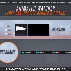 Animated Watcher Twitch Overlay Package for OW2 Streamers | Gray Webcam ...
