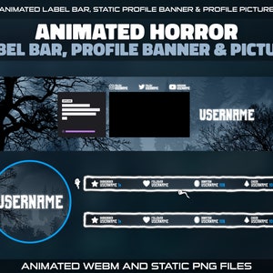 Animated Horror Twitch Overlay Package for Streamers | Dark Spooky ...