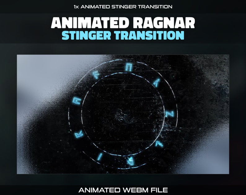 Ragnar Twitch Stinger Transition Animated Vikings God Rune - Etsy