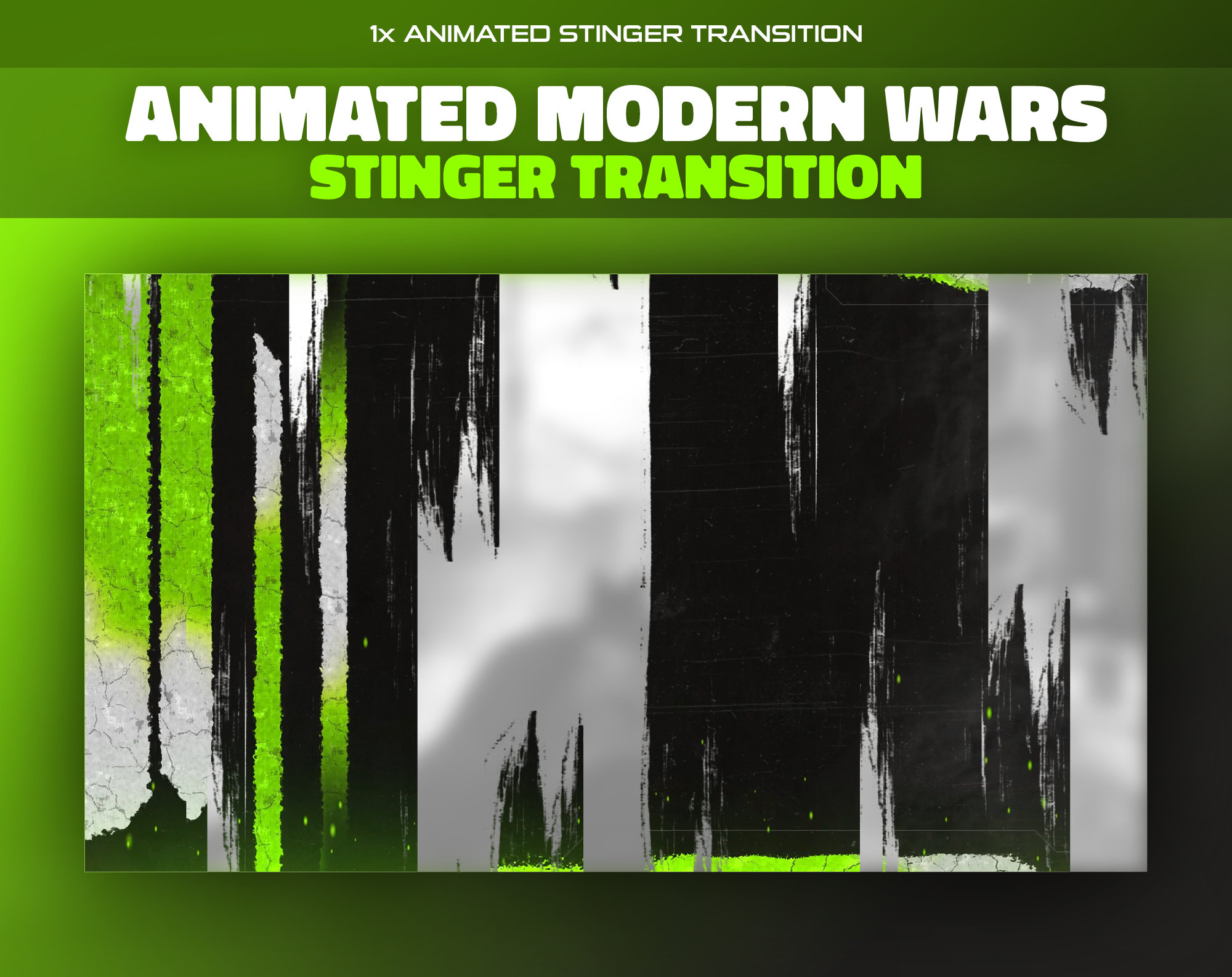 Animated Modern Wars Twitch Stinger Transition Dark Stinger for Shooter ...