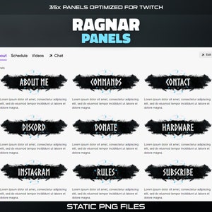 Dark Vikings Rune Twitch Panels | Norse, Nordic Stream Overlay - Etsy