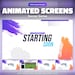 Animated Soccer Twitch Overlay Package for Streamers | White Football ...