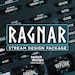 Animated Ragnar Twitch Overlay Package for Streamers Dark Vikings God Fantasy War Webcam ...