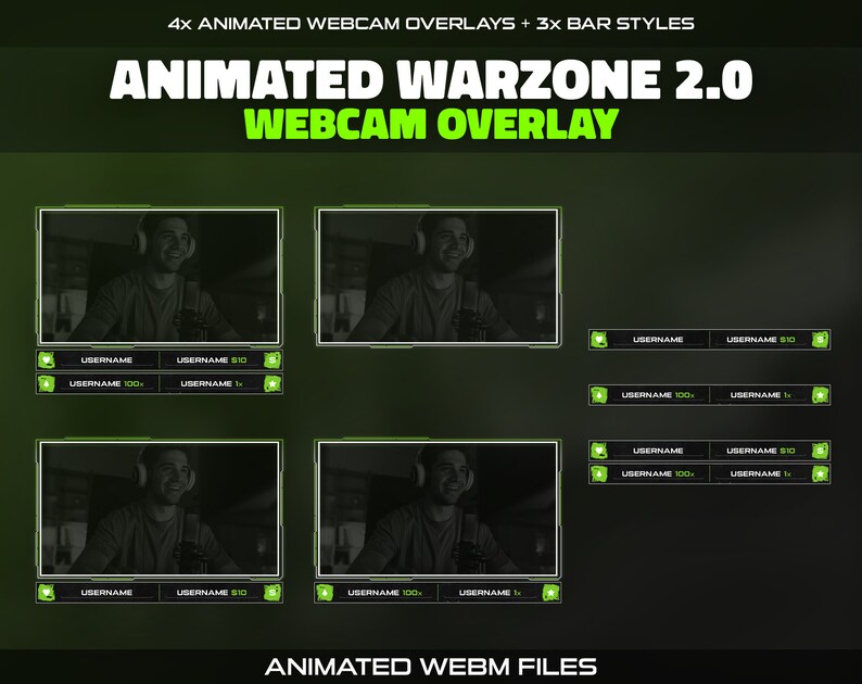 Animated Warzone 2.0 Twitch Overlay Package for Cod Streamers - Etsy