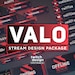 Animated Valo Twitch Overlay Package for Streamers | Red Future Shooter ...