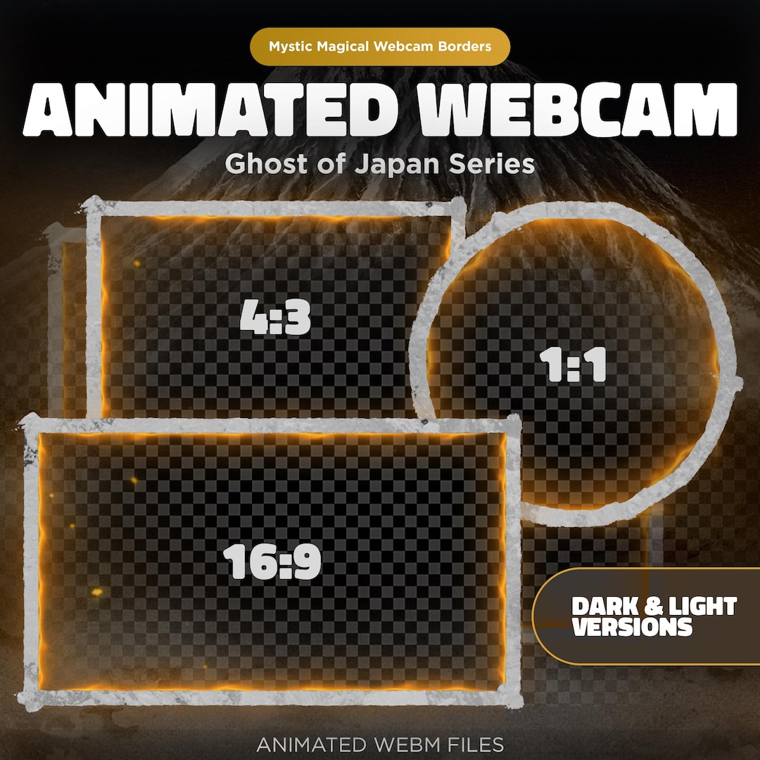 Animated Japanese Webcam Overlay: Mystic Brush Stream Borders (WEBM) - Etsy