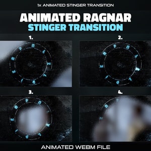 Animated Ragnar Twitch Overlay Package for Streamers | Dark Norse Fantasy Viking Webcam, Screens ...