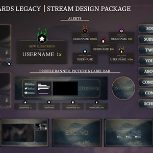Animated Wizards Legacy Twitch Overlay Package for Streamers | Magic ...