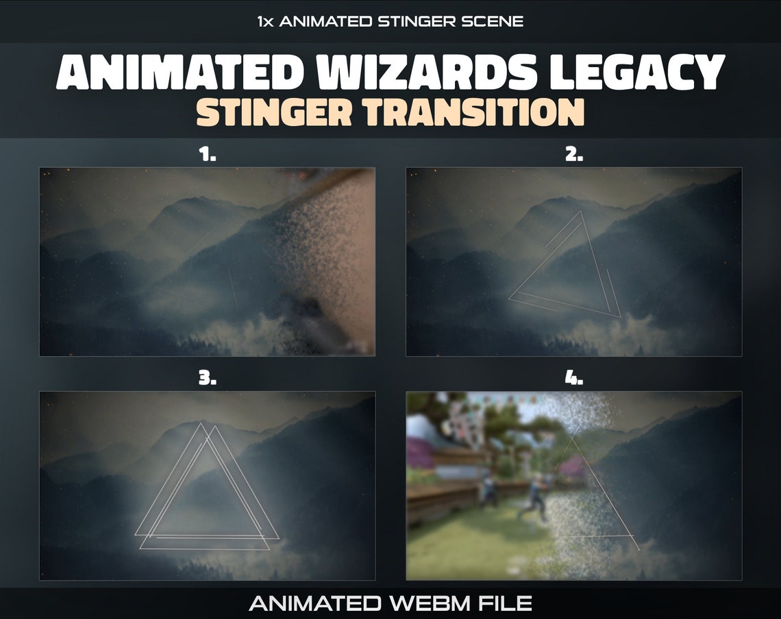 Animated Wizards Legacy Twitch Overlay Package for Streamers | Magic ...