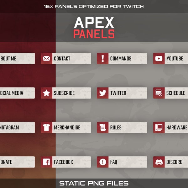 Apex Twitch Panels - Etsy